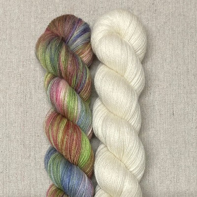 Garden Party, Pearl - Ric Rac Shawl – The Fibre Studio at Yarns to Dye For