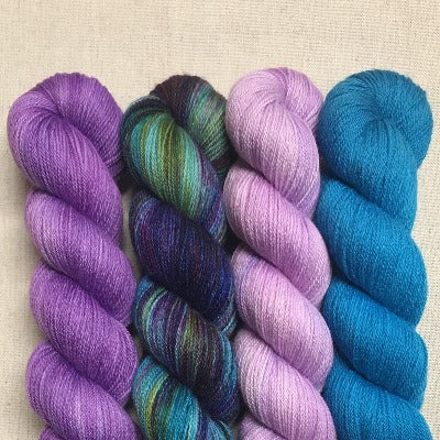 Electric Lilac, Peacock, Lilac, Turquoise - Studio Smitten - 4-Color K ...